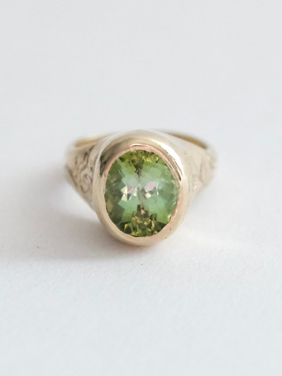 A Client Win!- a hand engraved tourmaline statement ring to wear every ...